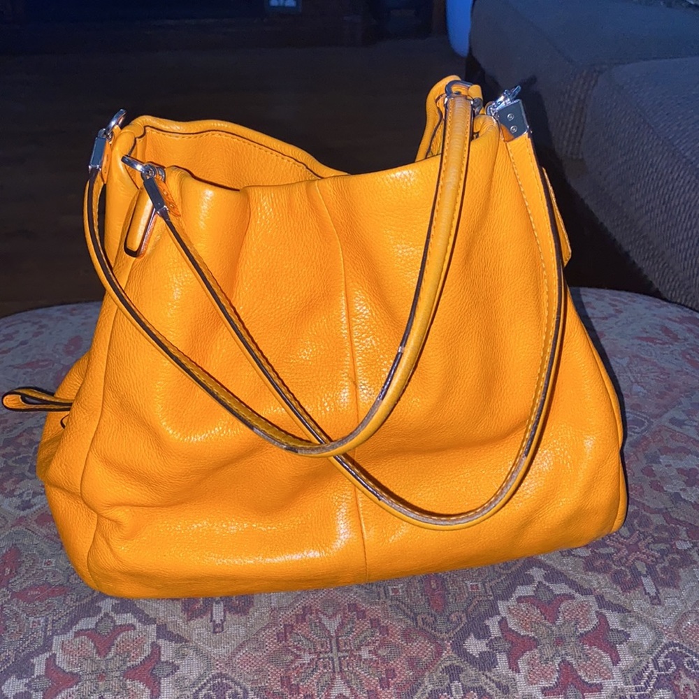 Coach Madison Phoebe Leather Handbag - Gem